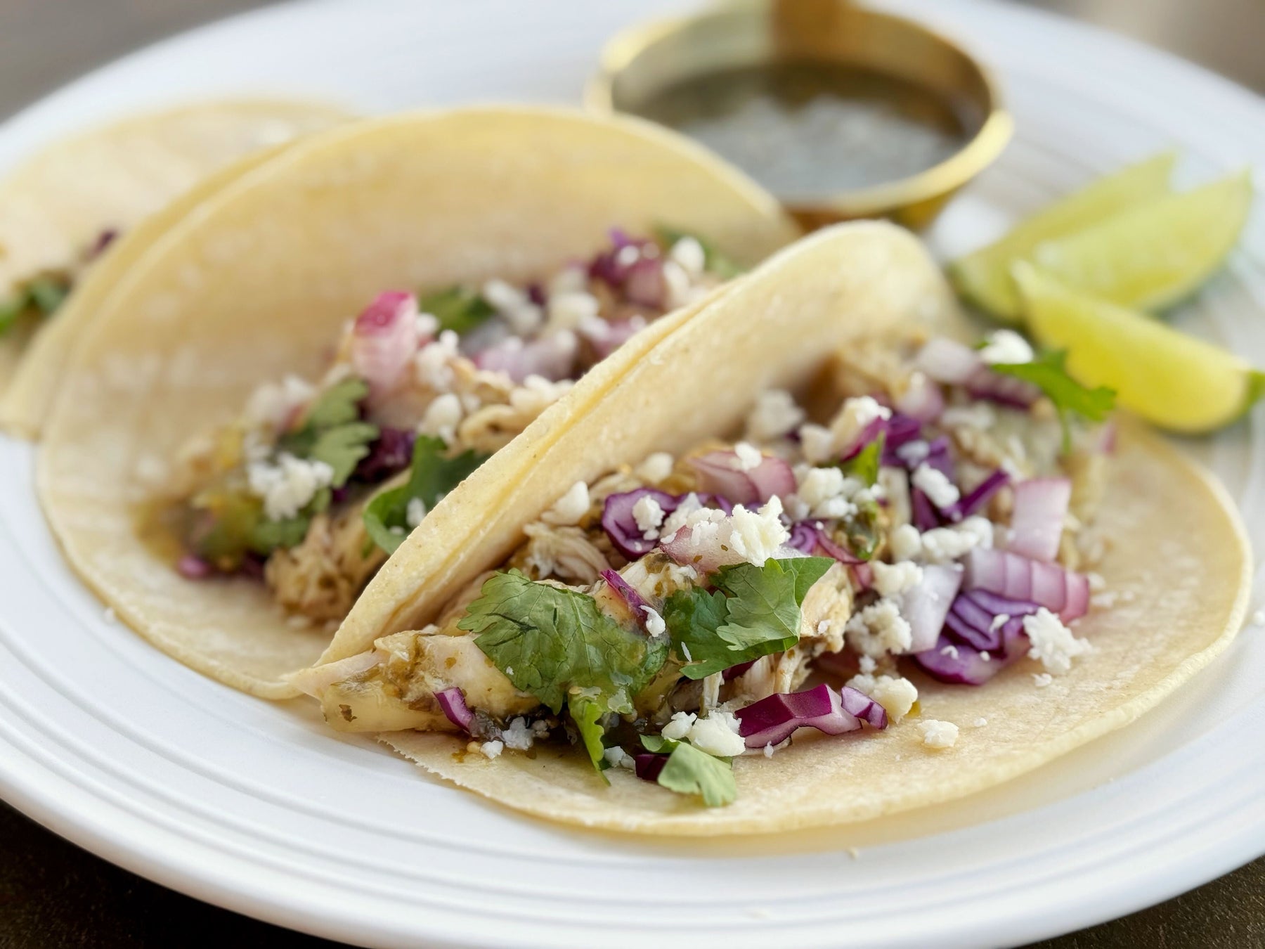 NEW! CHICKEN CHILE VERDE TACOS – Spade & Spoon